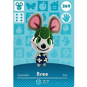 Nintendo Animal Crossing Happy Home Designer Amiibo Card Bree 269/300 USA Version