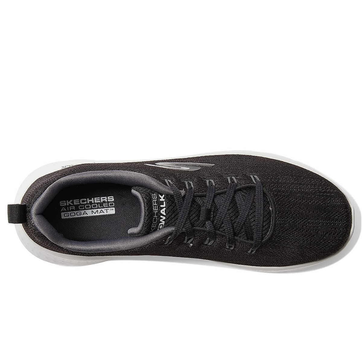 Skechers Men's Gowalk Flex-Athletic Workout Walking Shoes with Air Cooled Foam Sneakers, Black/Grey 2, 9.5