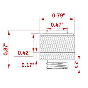 Dracaena 6 Pack G1/4" Thread to 3/8" ID, 1/2" OD Compression Fitting for Soft Tubing, Soft Tube Connectors for Computer Water Cooling System, Black