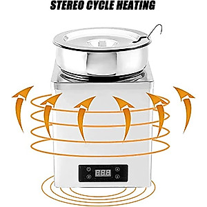 3/7L Commercial Food Warmer Machine, Electric Chocolate Tempering Machine, Steam Table for Buffet with Digital Control, CE/FCC/CCC/PSE