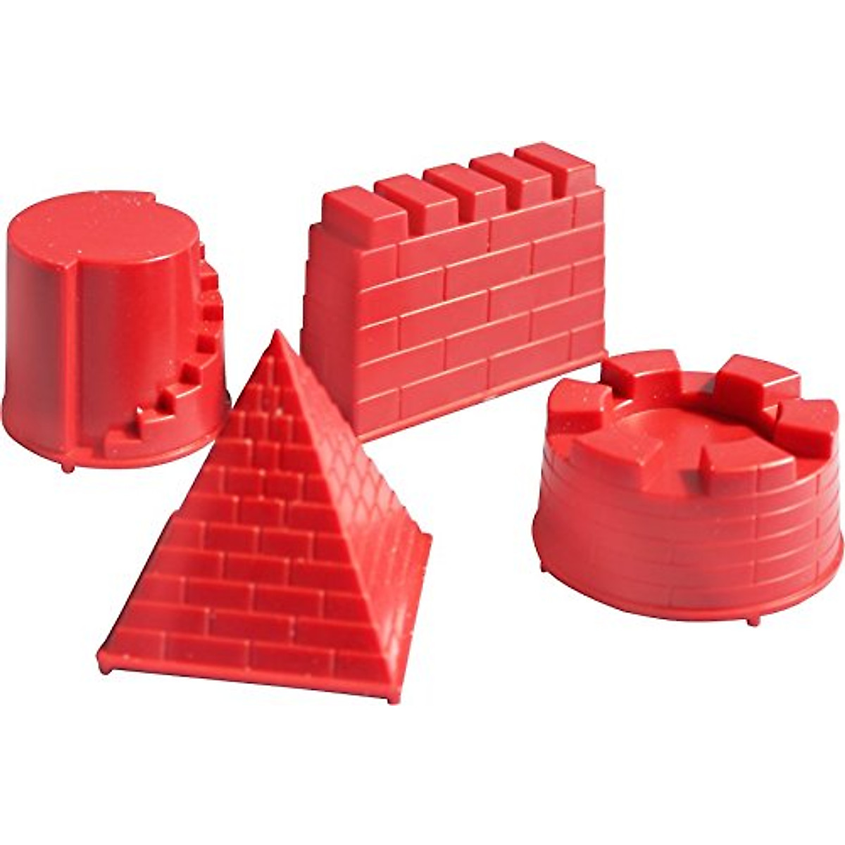 CoolSand Advanced Building Sand Molds and Tools Kit - Works with All Other Play Sand Brands - 37 Pieces Includes: Castle, Bricks and Walls Molds, and Tools - Sand Not Included