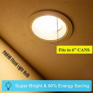 Youtime Par38 Flood Light Bulbs Outdoor/Indoor,15W(150W Equivalent) LED Bulb Waterproof Spot Light Bulb, Dimmable led Flood Light,3000k Soft White, E26 Base, UL Listed, 2Pack