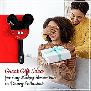 Zrike Disney Mickey Figural Spoon Rest - Functional Ceramic Utensil Holder with Iconic Design Doubles as Decor on Kitchen Counter or Dining Table Microwave & Dishwasher Safe A Gift for Any Occasion