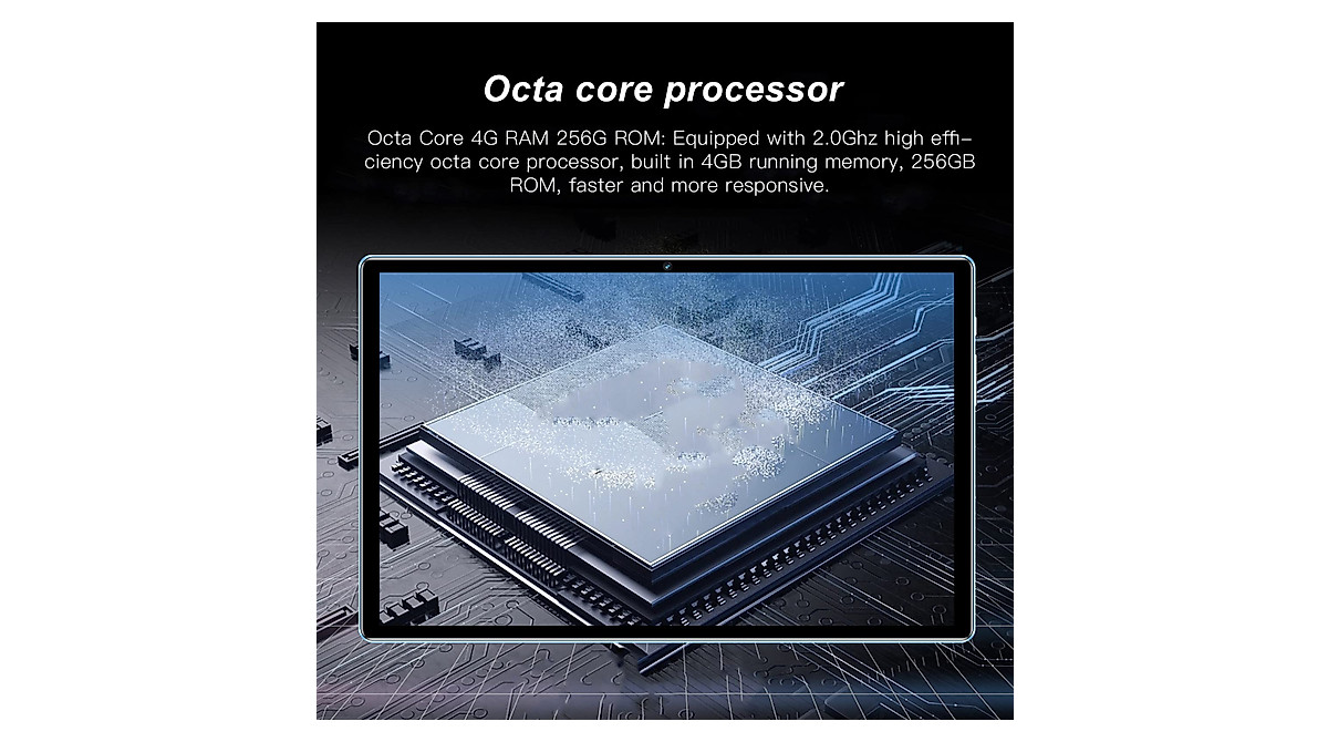 HAIKOO 10 Inch 4G Call Tablet with 256GB Storage