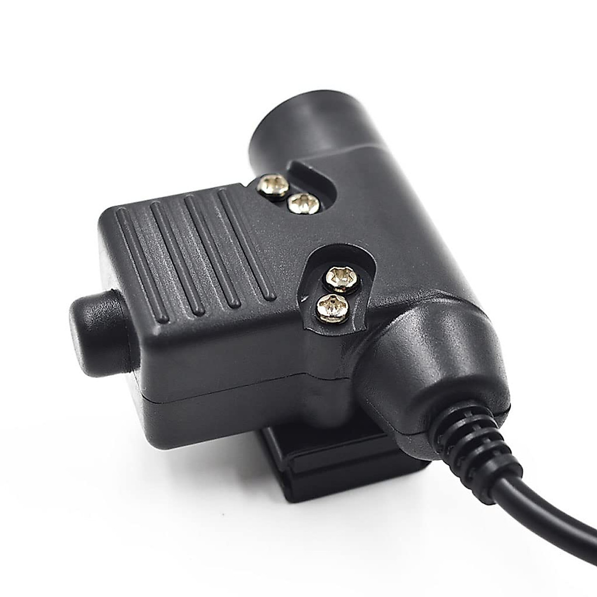 Tactical U94 PTT Cable Plug Headset Adapter Compatible with Baofeng Radios BF-F8HP BF-F9 UV-82 UV-82HP UV-82C UV-5R UV-5R5 UV-5RA UV-5RE UV-6R BF 888S Kenwood Two Way Radio