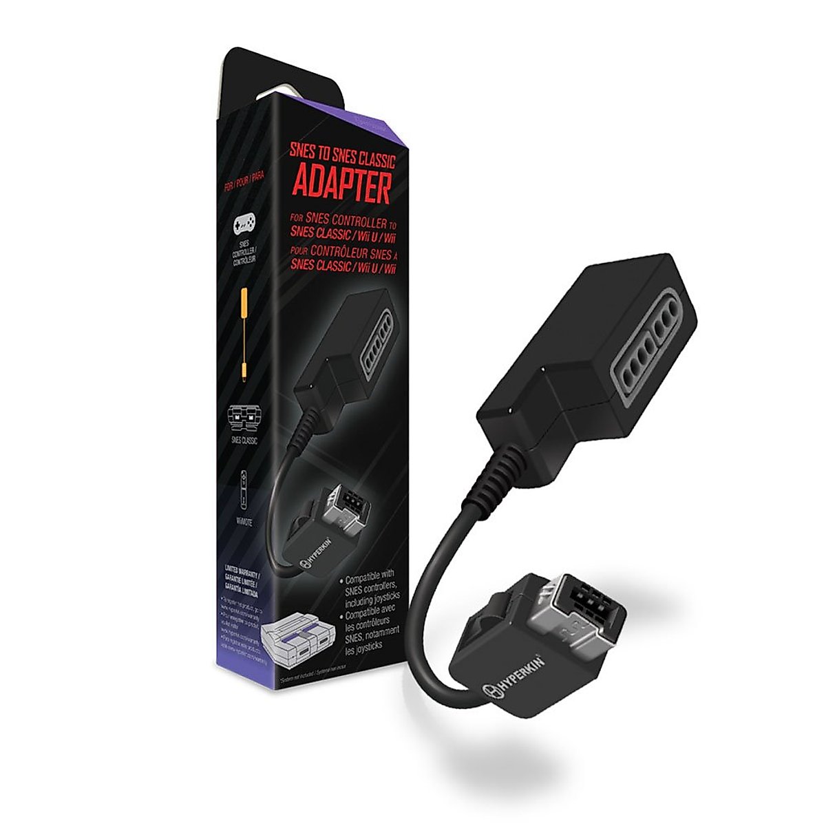 Hyperkin Controller Adapter for SNES to SNES Classic Edition/ Wii U/ Wii