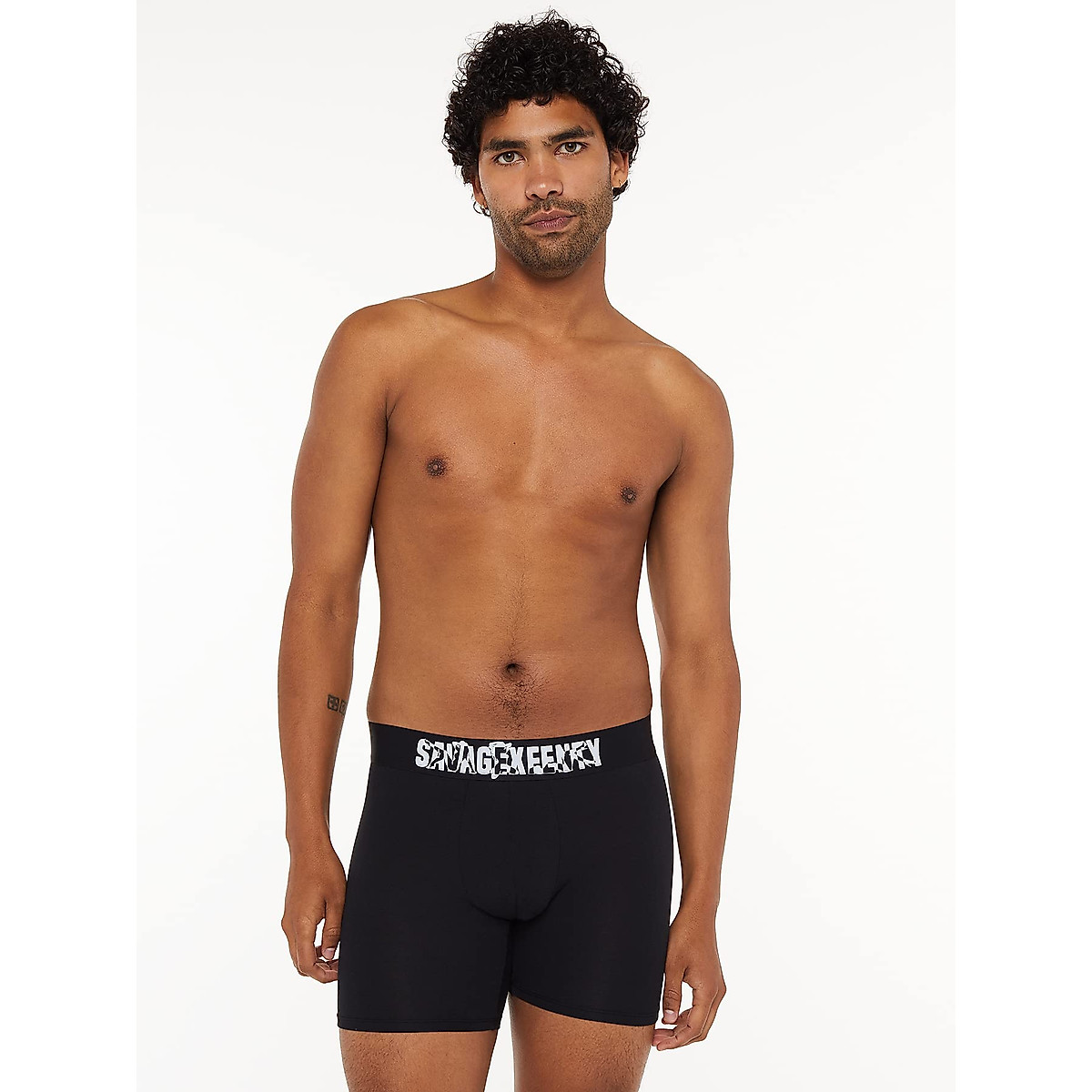 Savage X Fenty, Men's, Savage X Showgirl Boxer Briefs, Caviar, M