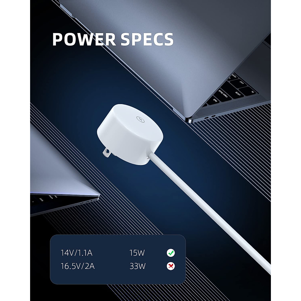 Nest Hub Power Cord 15W Fit for Google Home Hub Nest Hub 2nd Gen GA01331-US Smart Speaker Power Supply Adapter Cord