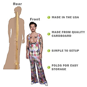 Novelty Native Harry Cardboard Cutout Merch Life Size Poster Standee - Gift for Parties, Events, Bedroom Decor, Office