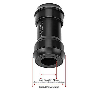 VGEBY1 Bike Bottom Bracket Thread Type Crankset Bearings,PF30 Press Fit 24mm Bike BB Bottom Bracket for Mountain Road Bike