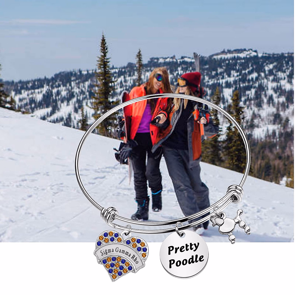 CENWA Sorority Gift Pretty Poodle Bracelet Sorority Gift For Soror Sister (Pretty Poodle br)