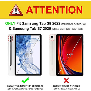 Case for Samsung Galaxy Tab S8 2022/Tab S7 2020 11 Inch (Model SM-X700/X706/T870/T875/T878)，Slim Fit Foldable Standing Cover Case with Auto Sleep/Wake，African American Woman