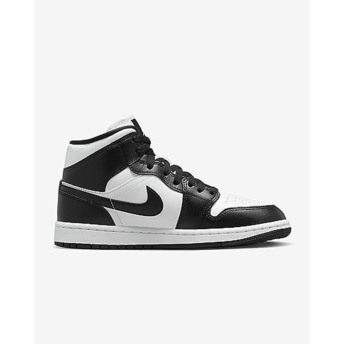 Jordan 1 Mid Women White/Black-Panda Mid DV0991-101 8.5