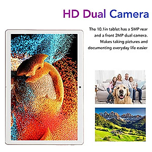 Tablet 10.1 Inch 10.0 with A7 Quad Core and SC7731E, 2GB RAM and 32GB ROM, HD Touchscreen Tablets with Dual Camera Front 2MP and Rear 5MP, Dual Card Dual Standby