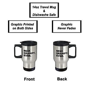 SpreadPassion Best Grampy Ever Travel Mug, Grampy Travel Mug, Grampy Coffee Travel Mug, Grampy Gift, Gift for Grampy, Grampy Tumbler, Grampy Gift from Grandkids, Grampy Birthday Basket Gift idea