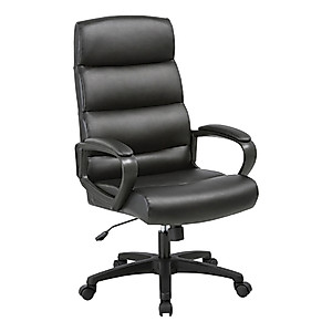 Lorell LLR41843 Soho High-Back Leather Executive Chair