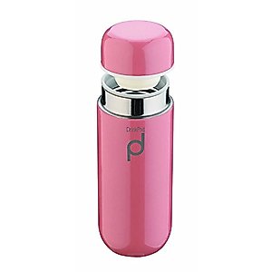Grunwerg HCF-200P Vacuum Insulated Drinkpod Capsule Flask, Stainless Steel, Pink, 200ml