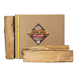 Smoak Firewood 16inch Length Premium Cooking Wood & Firewood Logs – Used for Grills, Smokers, Pizza ovens, stoves, firepits or fireplaces – USDA Certified Kiln Dried (Cherry – 60-70lbs 16inch Wood)