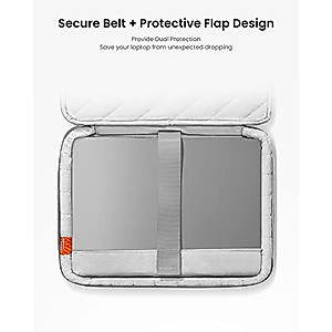 tomtoc 360 Protective Laptop Sleeve for 15.6 Inch Acer Aspire E 15, 15.6 inch ASUS ROG Zephyrus, HP Pavilion 15, More 15.6 Inch Asus Dell Samsung Notebook Ultrabook, Gray