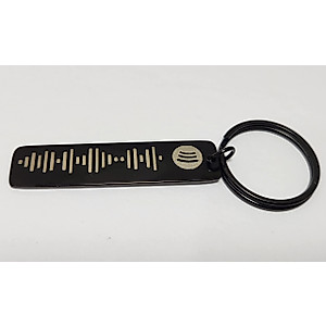 NationInFashion Spotify Code Custom Music Code Keyring Spotify Keychain Personalized Keycring Both side Engraving for Him Her Women Men Best Friends Mom Dad Sister Brother