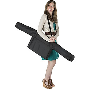 Portable Folding Lectern, Angled Top, Carrying Bag (Birch Wood and Metal)