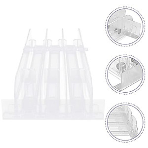 Pusher Tray Rack 3pcs Drink Organizer for Fridge Soda Can Organizer Refrigerator- Drinking Showcase Pushers Tray Rack for Supermarket 30cm