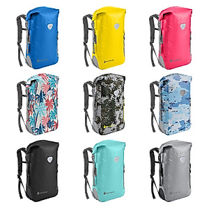 Skog Å Kust BackSak Heavy Duty Waterproof Backpack - Gear Bag for Sports, Travel, & More - 25L Navy Blue