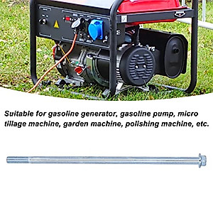 Hex Half Tooth Bolts, Hard Wearing Carbon Steel Half Thread Bolt High Hardness Strong Lengthened for Lawn Mower(10x250)