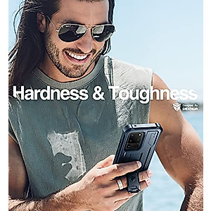 Dexnor Full Body Case for Samsung Galaxy S20 Ultra/6.9 inches, [Built in Screen Protector and Kickstand] Heavy Duty Military Grade Protection Shockproof Protective Cover for Galaxy S20 Ultra,Navy Blue