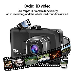 HX Studio Dash Cam,Dash Camera for Car,3 Inch LCD Screen,720P Full HD Car Dashboard Recorder,120° Wide Angle Dashcam,Night Vision,WDR, Motion Detection, Parking Mode