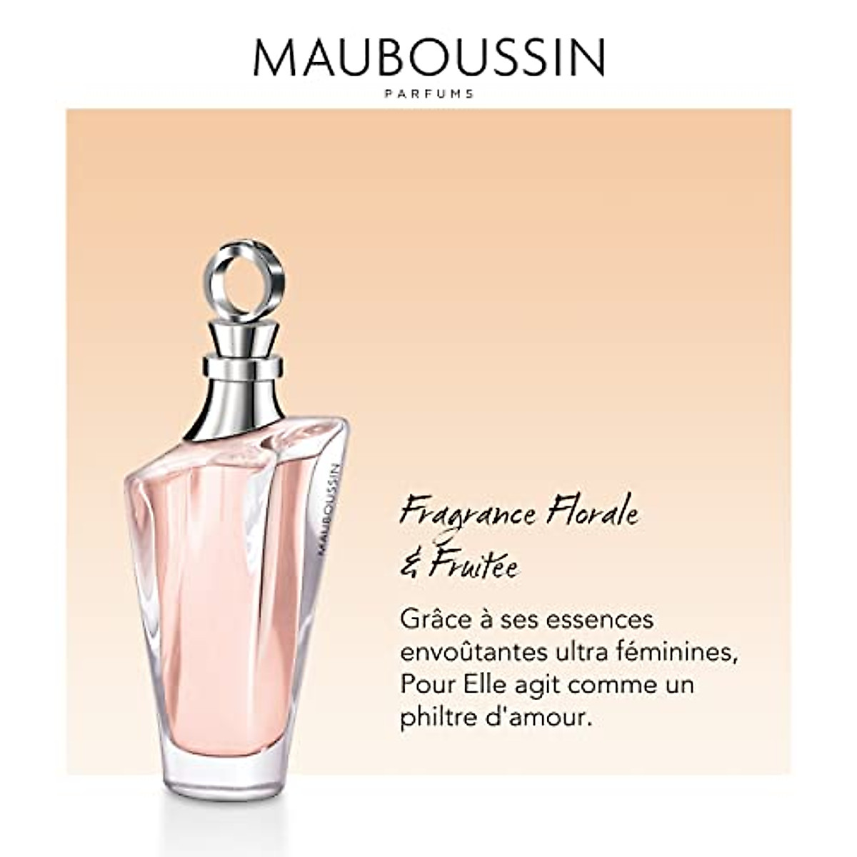 Mauboussin - Pour Elle 100ml (3.3 Fl Oz) - Eau de Parfum for Women - Floral & Fruity Scents