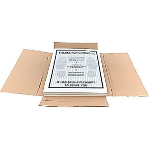 AutoMat Plastic Coated Disposable Paper Automotive Floor Mat (Case of 500)