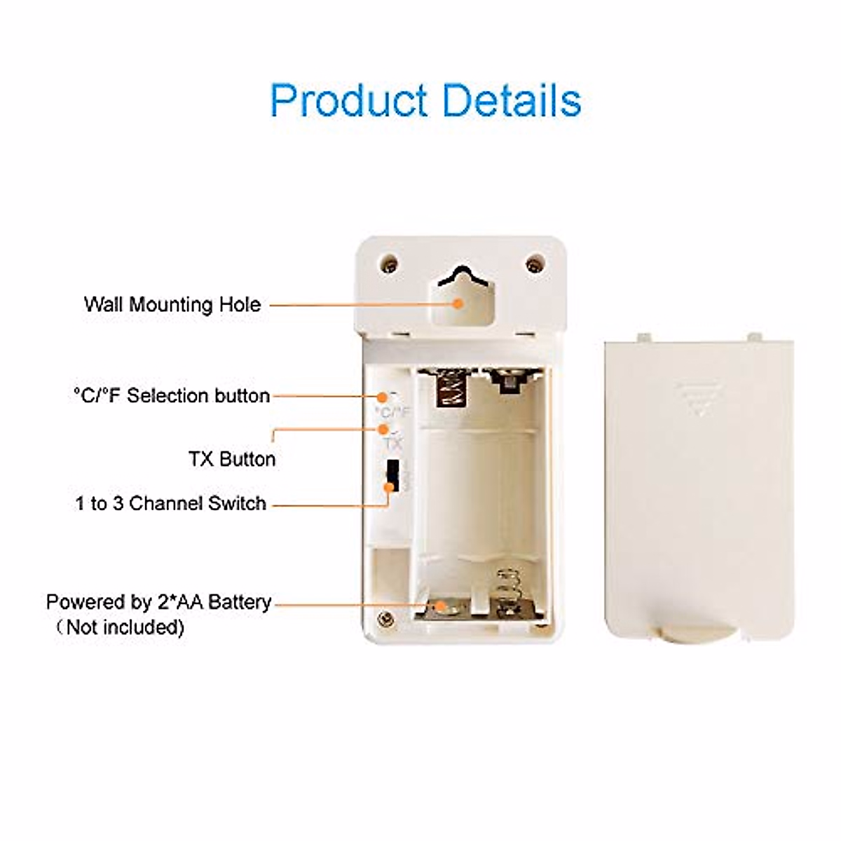 SMARTRO Wireless Remote Sensor Indoor Outdoor Thermometer Replacement for SC92