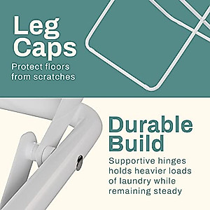 Home Intuition Foldable Clothes Drying Rack Dryer (White)