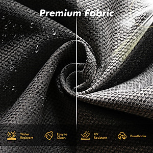 ovios 5-Piece Wicker Patio Furniture Set with Ottoman, Conversation Set with Water Resistant Thick Cushions, Outdoor Sectional Sofa for Outside Patio Balcony(Grey)