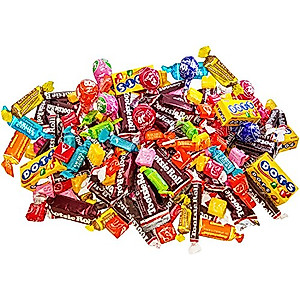Bulk Fruit and Chocolate Candy Assortment - Tootsie Roll Fruit Chews and Original Chocolate Midges, Tootsie Pops, Starburst and Dots - 9.5 lbs - Variety Value Bundle - Individually Wrapped, 152 oz.