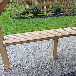 Yardistry 12' Meridian Wood Counter