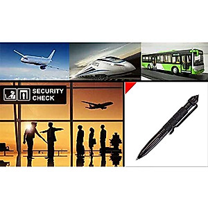 Holoras Tactical Pen Aluminum Self Defense Pen with 4 Ink Refill, Tactical Ballpoint Pen for Emergency Glass Breaker and Smooth Writing