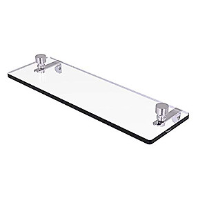 Allied Brass FT-1/16 Foxtrot 16 Inch Vanity Beveled Edges Glass Shelf, Polished Chrome