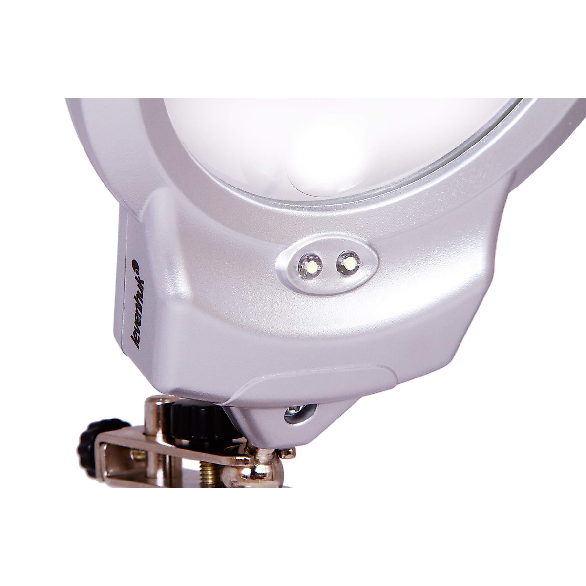 Levenhuk Zeno Refit ZF21 2X / 6X Magnifier with Third Helping Hand, LED Light, Alligator Clips, Soldering Iron Holder and Accessory Tray