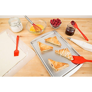 Silicone Kitchen Cooking Utensils w Bamboo Holder- 10 Pc Gourmet Non-Stick, Heat Resistant, Premium Kitchen Tools Set- Spatula, Spoon, Slotted Spoon, Tongs, Basting Brush, Whisk, Ladle-Baking, Baking