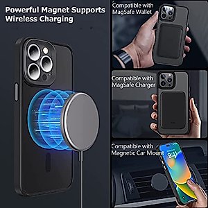 HONGRVWI Magnetic Adapter Ring，Qi-Enabled Devices and Snap/Snap+ Wireless accessorie，Includes 2 Magnetic Rings and 2 Auxiliary Installation Tools，Works with iPhone, Android, Samsung Phones (Black)