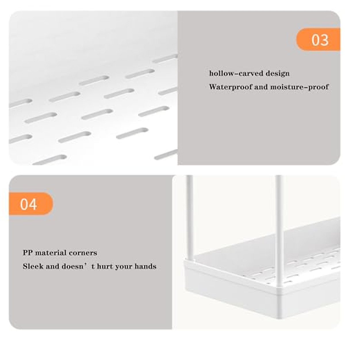 SLDMJFSZ 2-Tier Under Sink Organizer, Wide+Narrow Set Under Bathroom Cabinet Storage Organizer with Hooks, Hanging Cup,Black