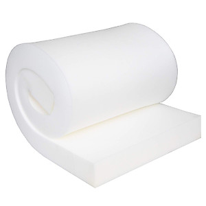 ComfortStyle Replacement Seat Cushion Upholstery Foam Pad for Sofa or Chair, 4" x 24" x 82" CertiPUR-US Certified, Extra Long