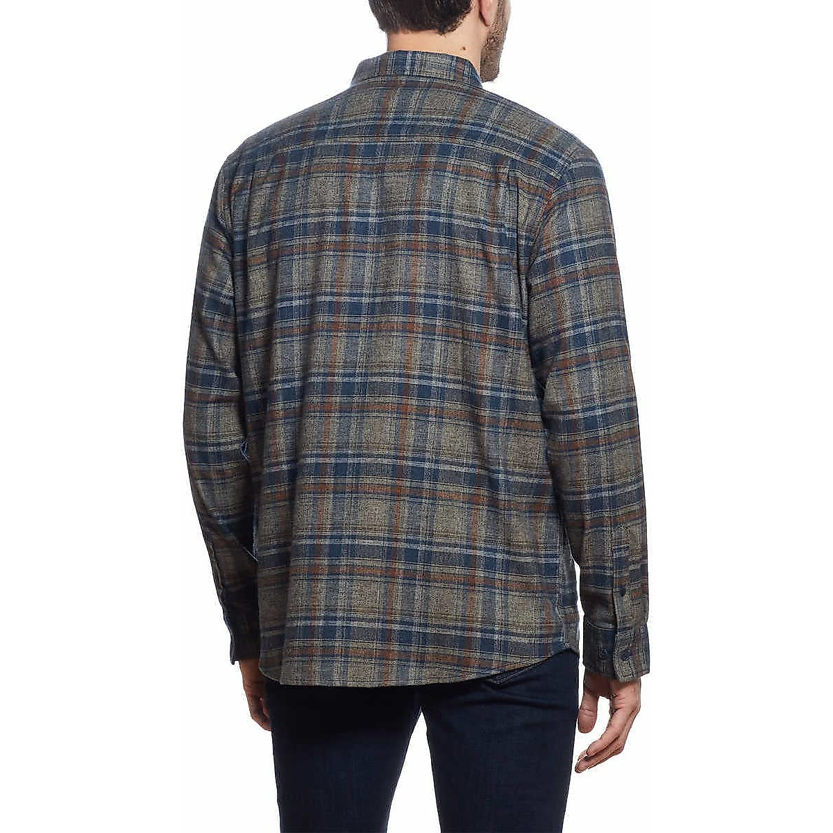 Weatherproof Vintage Mens Flannel Shirt (as1, Alpha, x_l, Regular, Regular, Brown, X-Large)