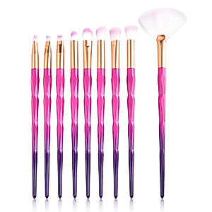 Real Technique Makeup Brushes 10pcs Pro Makeup Brushes Set Foundation Powder Eyeshadow Eyeliner Lip Brush Tool Make up Brushes