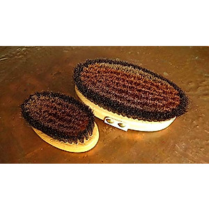 The Original Made in Germany: Large Energy/Ionic Dry Body and Massage Brush with fine Bronze Bristles, Creates rejuvenating, Energizing Oxygen on Your Skin, Body Brush, Exfoliating with Leather Strip