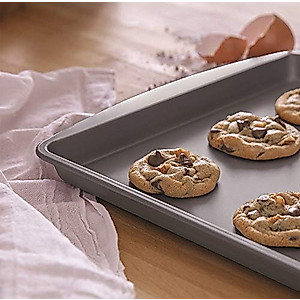 G & S Metal Products Company OvenStuff Nonstick Large Cookie Sheet Pan, Set of 2, grey