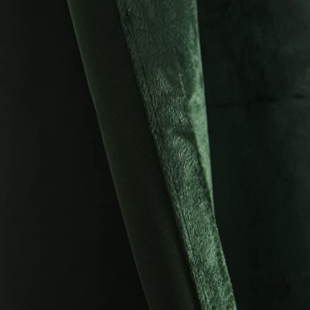 Roslynwood Velvet Curtains Emerald Green 108 inches - Luxury Home Decor Blackout Insulated Velvet Curtain Panels Extra Long Wall Backdrops for Living Room Sliding Glass Door, W52 x L108-inch, 2 Pieces