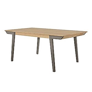 Coaster Furniture Nogales Wooden Acacia and Coastal Grey Dining Table 109811